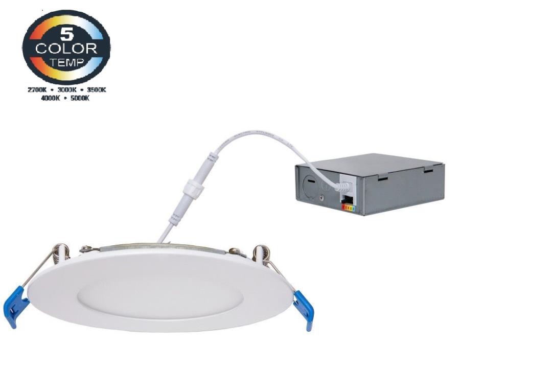 3 Inch LED Slim Recessed Downlight Round 5 CCT Tunable 8W Slim Downlight